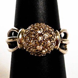 Jewelry | Sterling Crystal Ball Ring Size 6 12 | Poshmark